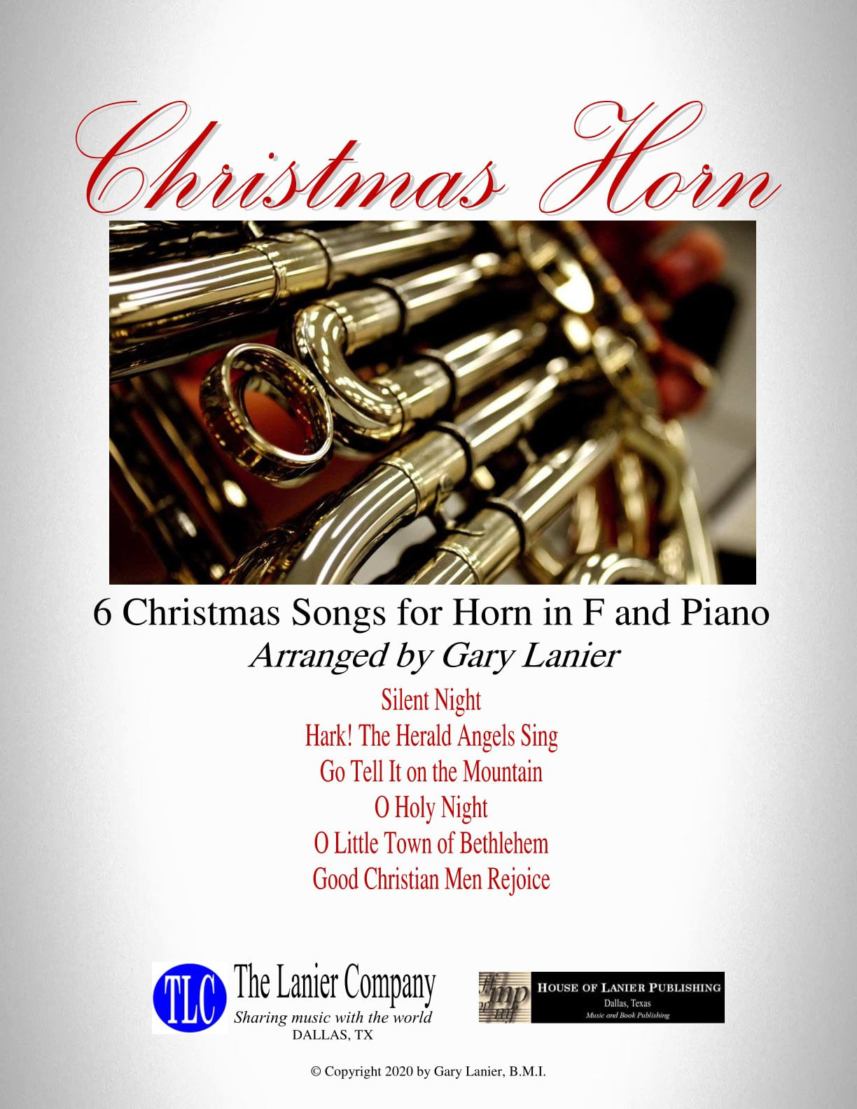 CHRISTMAS HORN (6 Christmas songs for Horn & Piano with Score/Parts ...