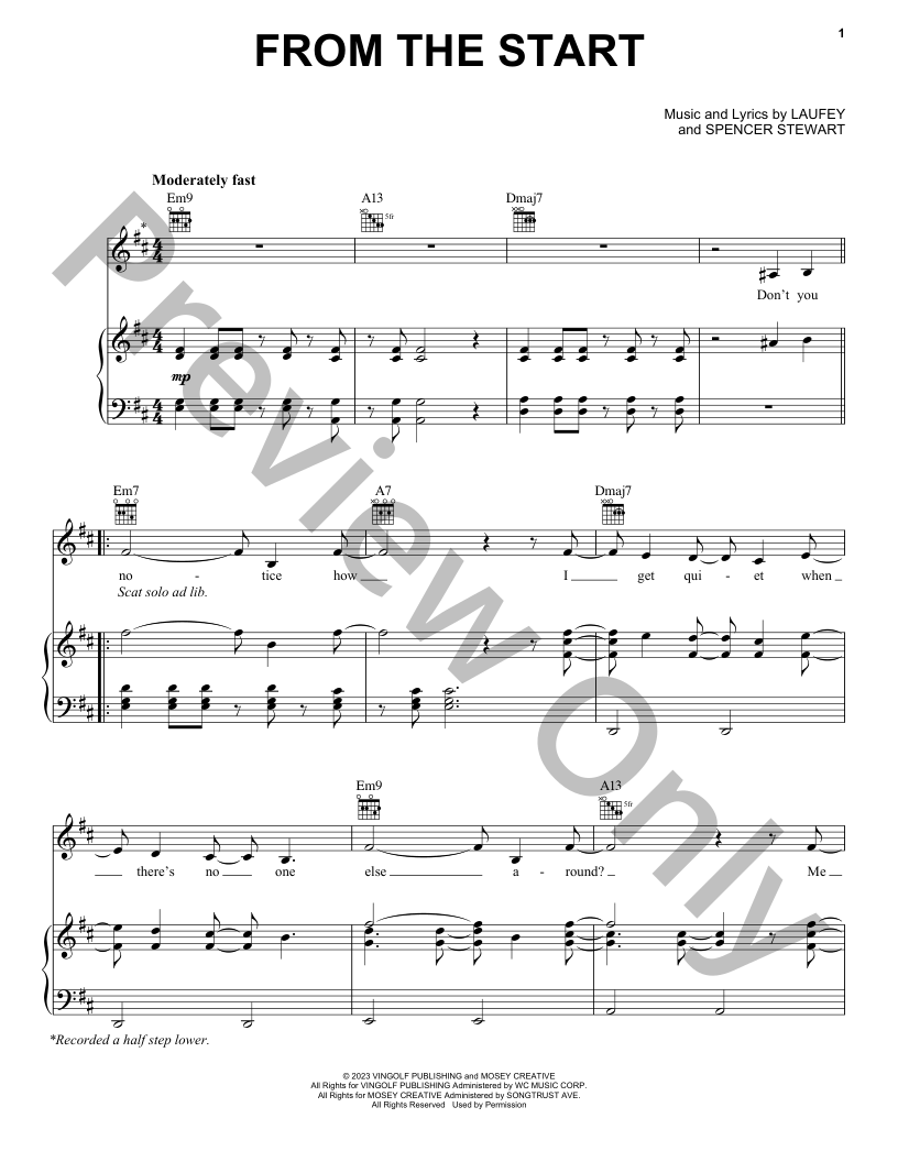 From The Start | J.W. Pepper