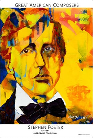 Great American Composers Poster: Stephen Foster | J.W. Pepper