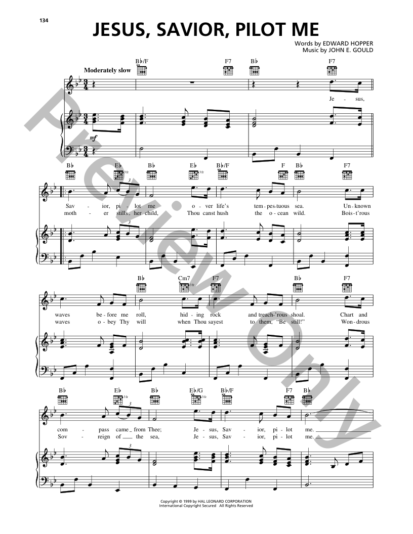 Jesus, Savior, Pilot Me P/V/G Sheet Music | J.W. Pepper
