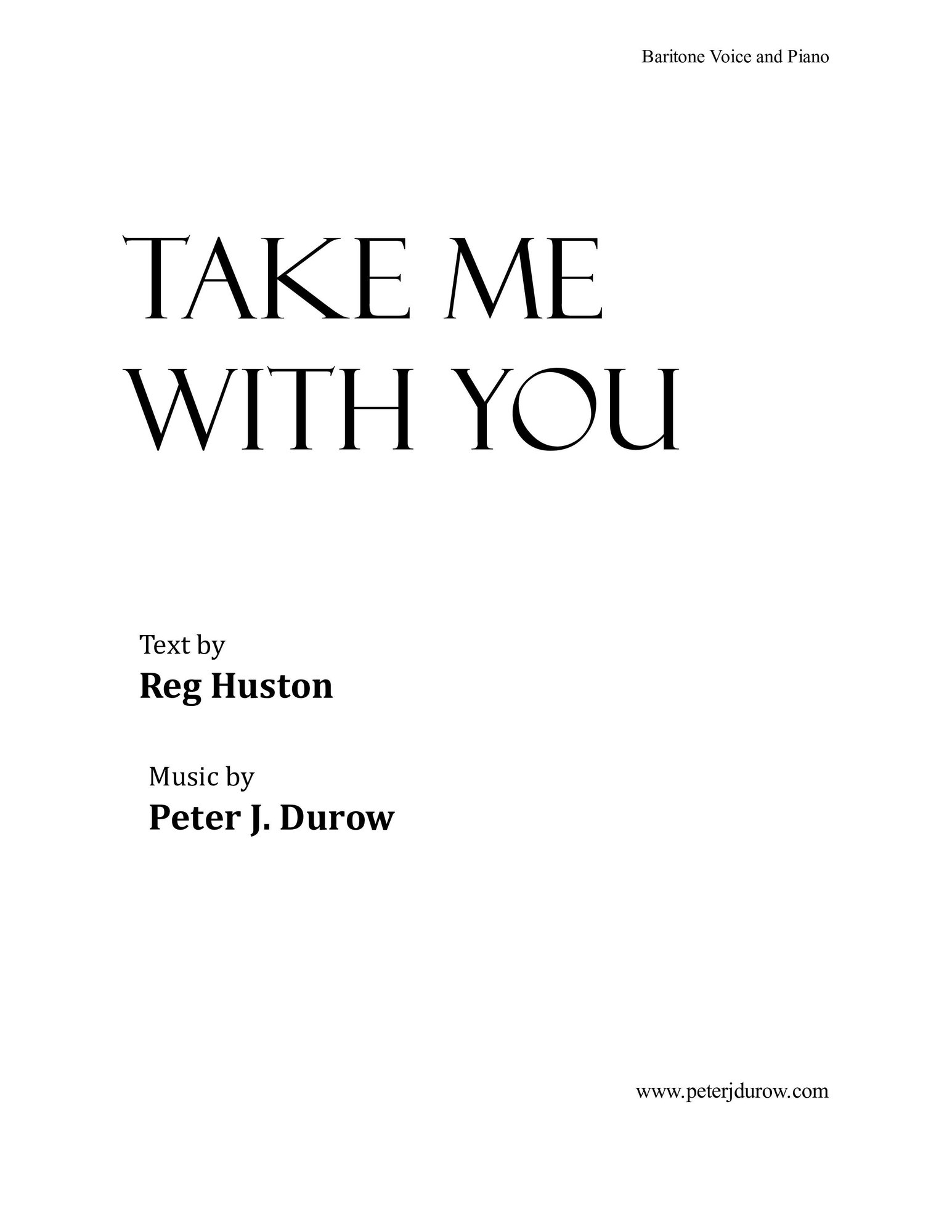Take Me With You | J.W. Pepper