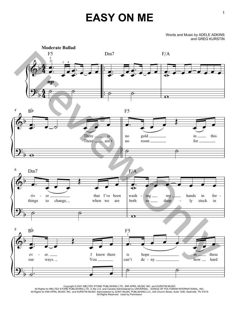 Easy On Me | J.W. Pepper