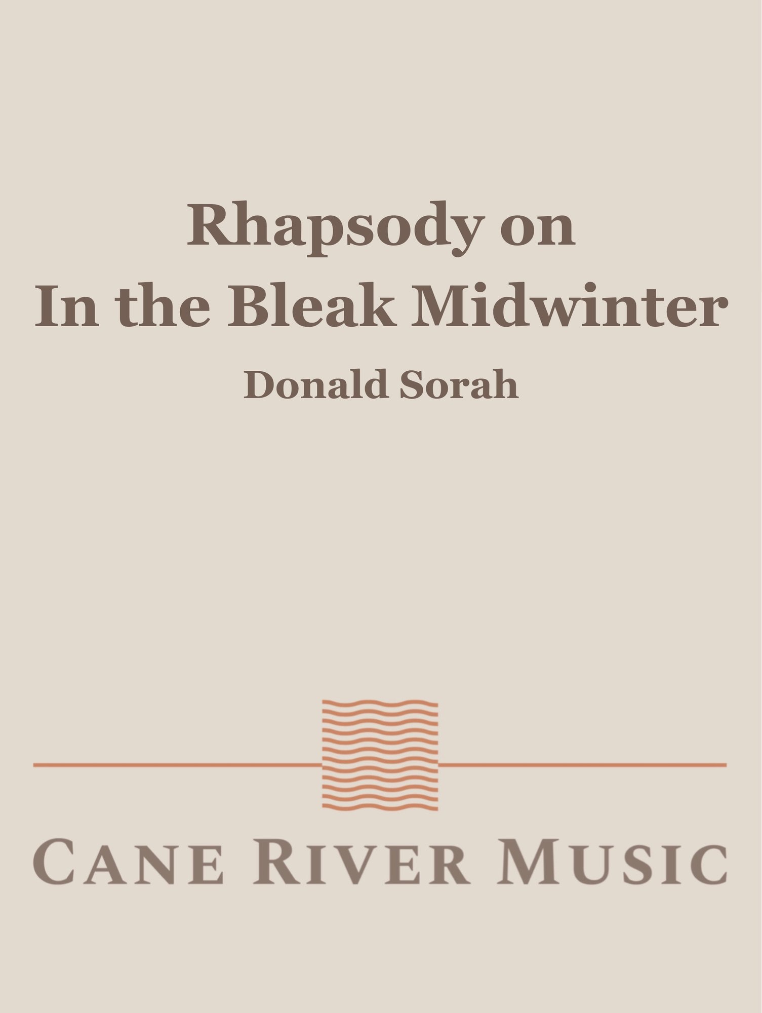 Rhapsody on in the Bleak Midwinter | J.W. Pepper