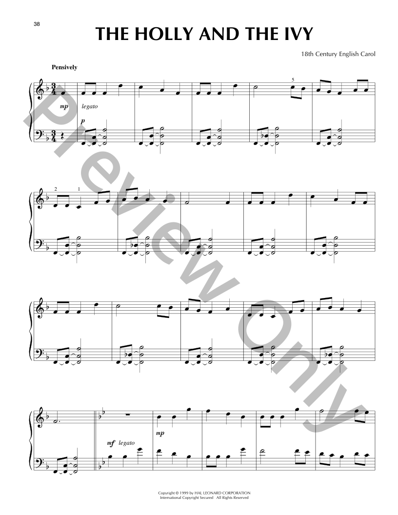 The Holly And The Ivy (Jazz version) | J.W. Pepper