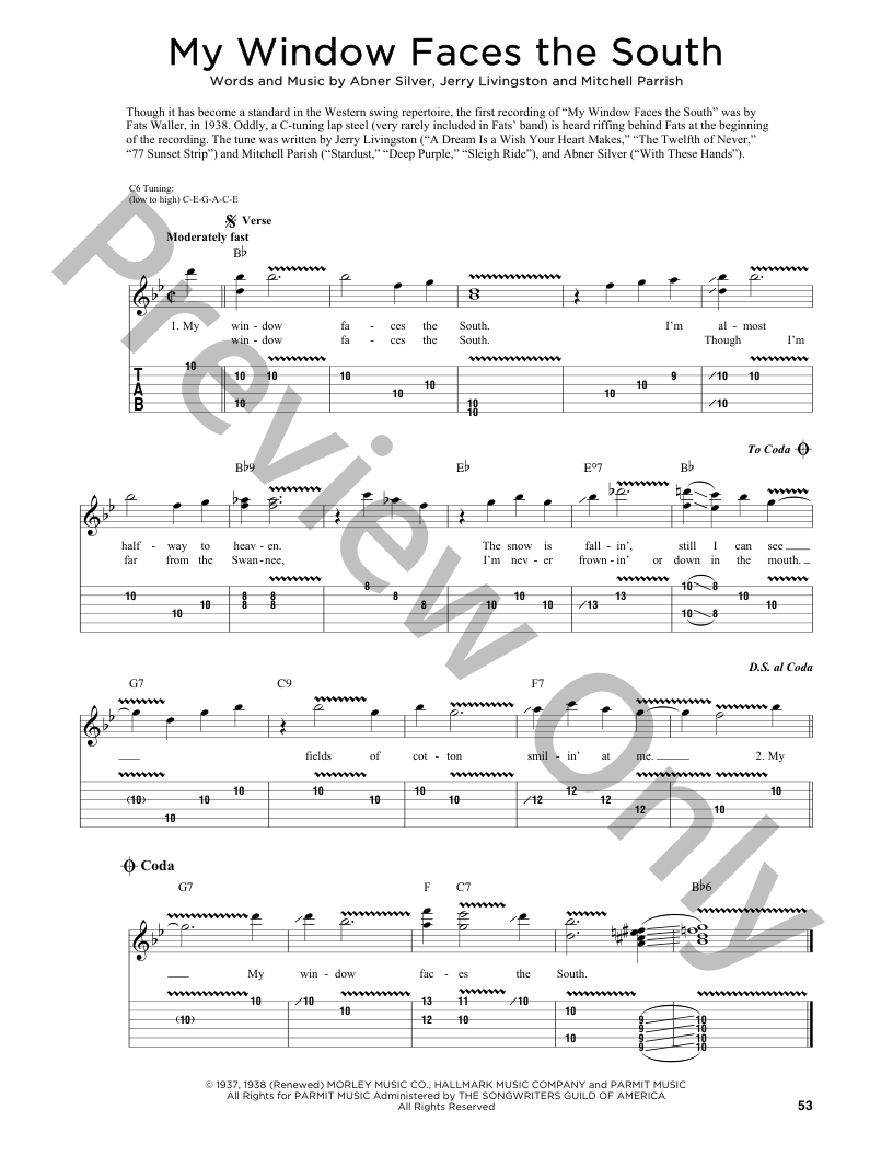 My Window Faces The South | J.W. Pepper