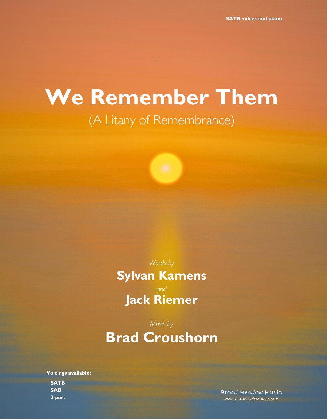 We Remember Them Choral Sheet Music | J.W. Pepper