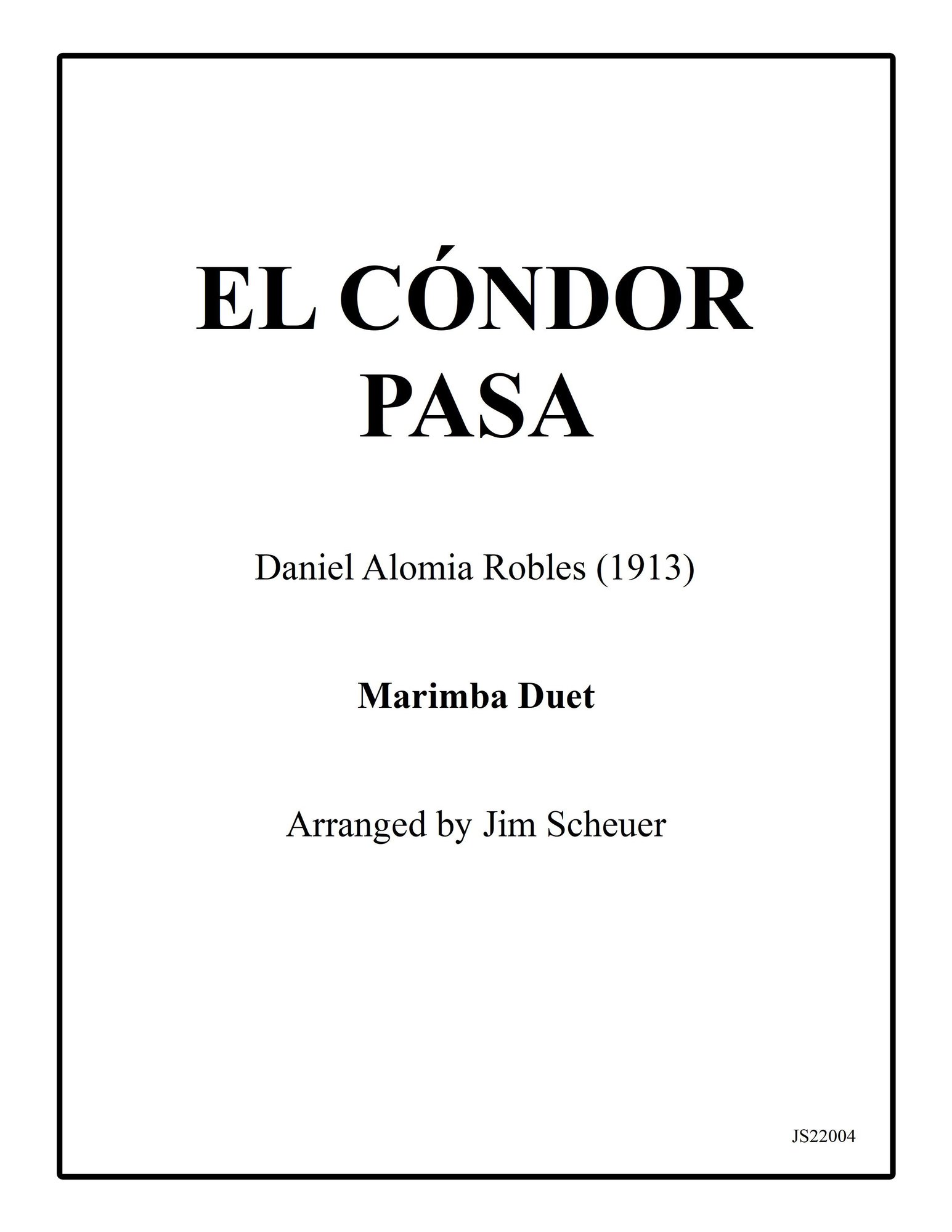 El Condor Pasa | J.W. Pepper