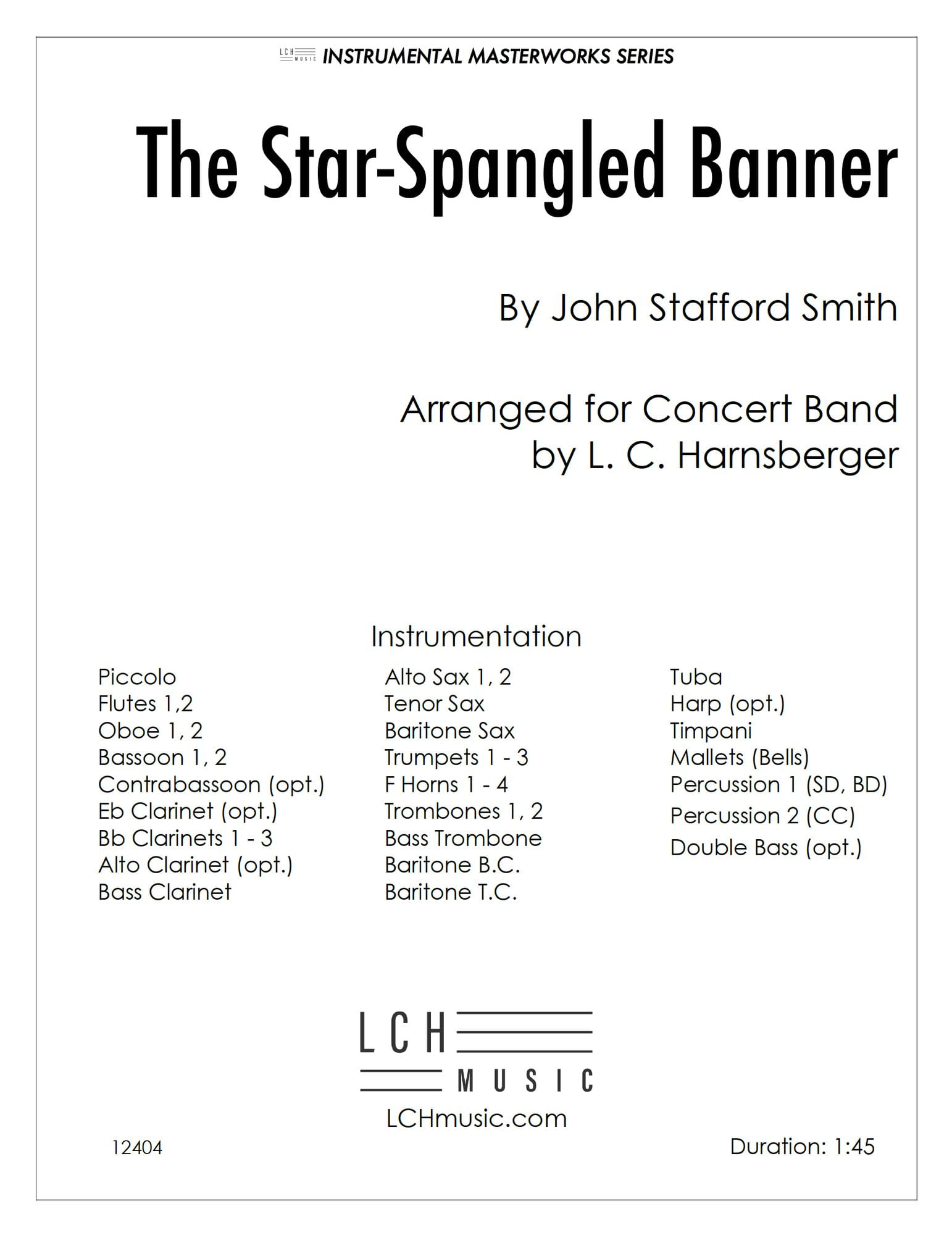 The Star-Spangled Banner for Concert Band | FastStore PDP