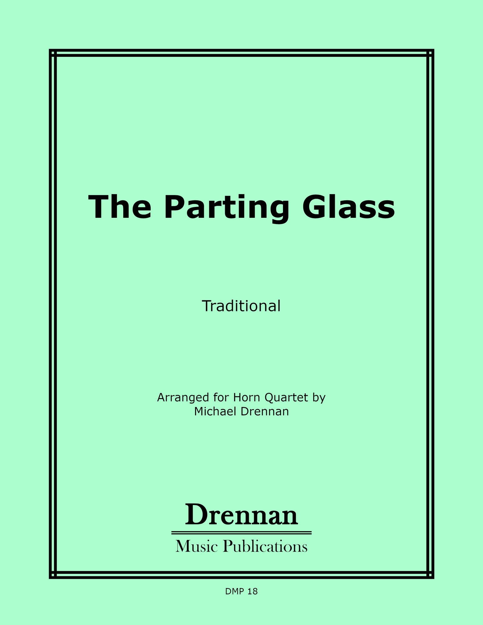 The Parting Glass Sheet Music | J.W. Pepper