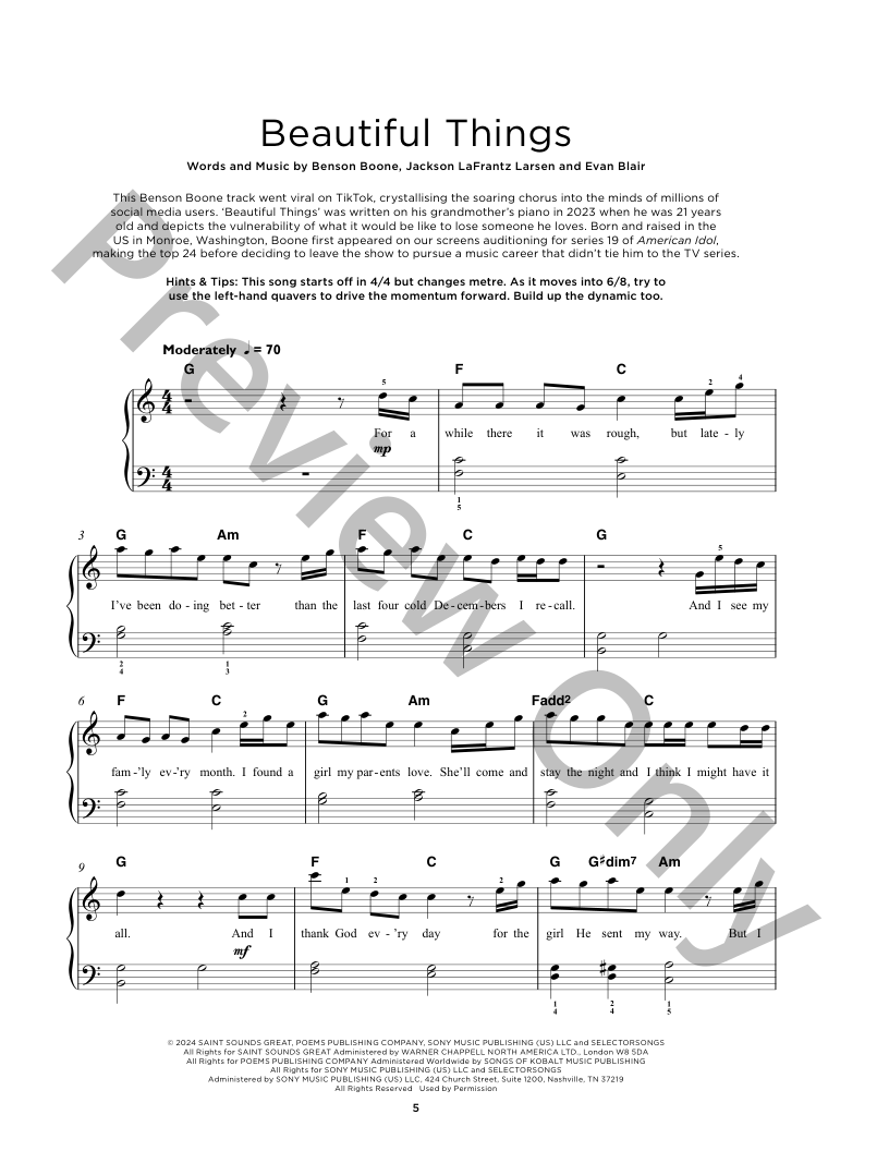 Beautiful Things | J.W. Pepper