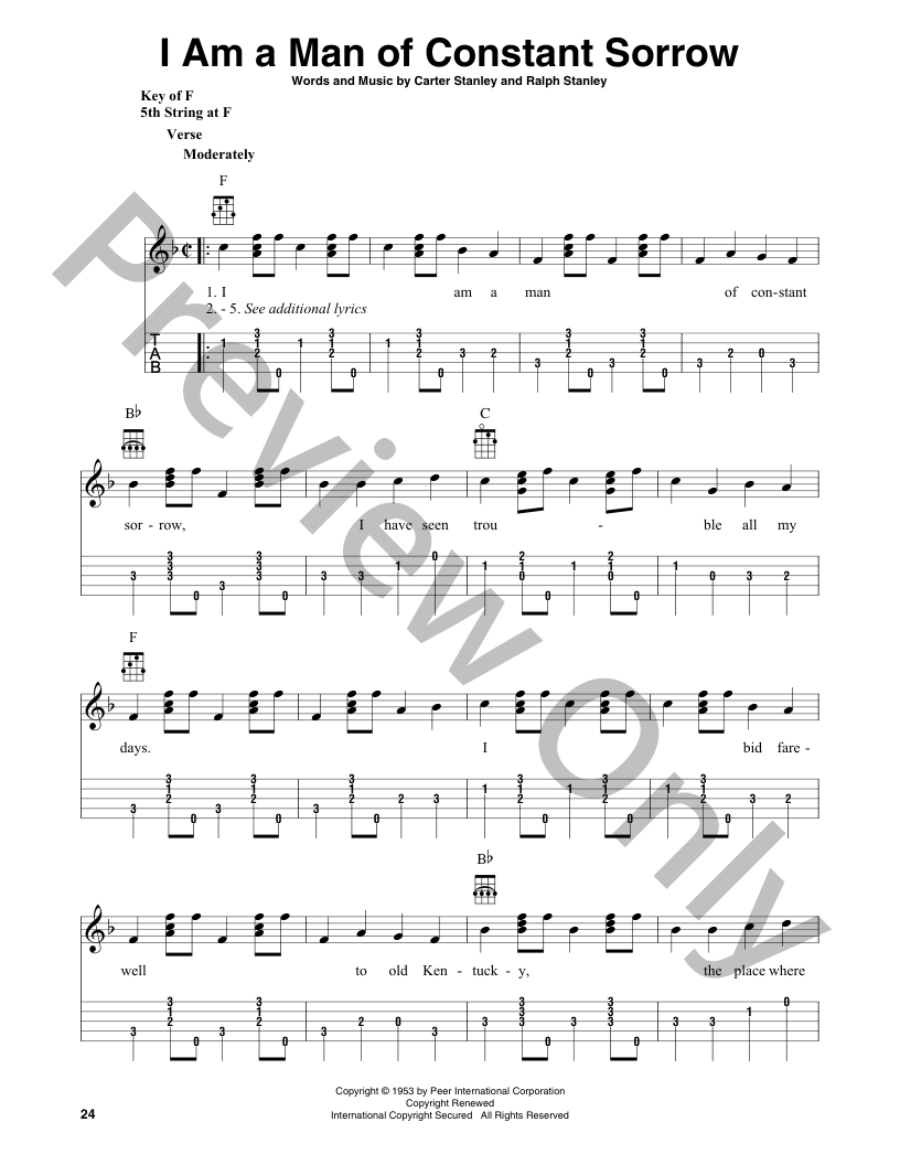 I Am A Man Of Constant Sorrow | J.W. Pepper