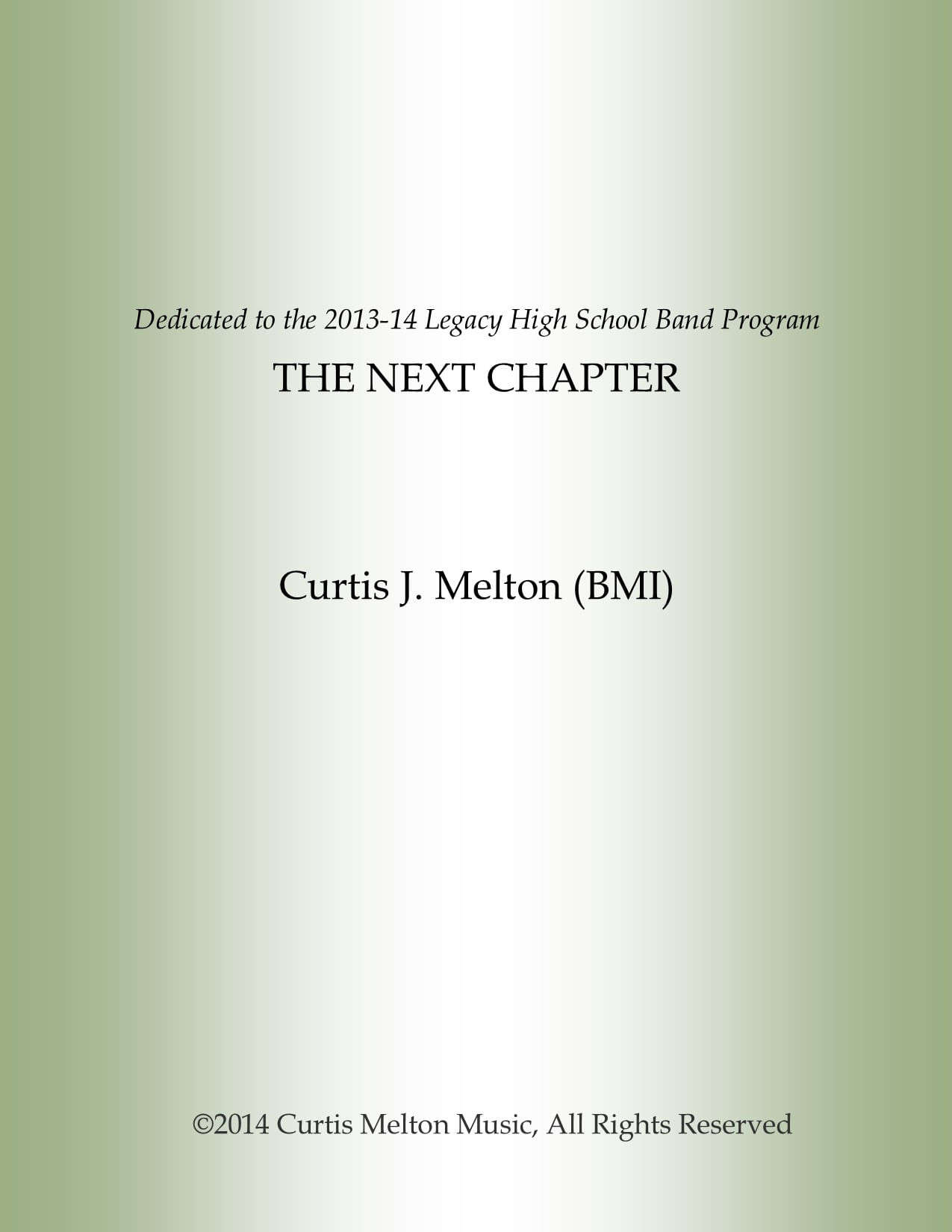 The Next Chapter | J.W. Pepper