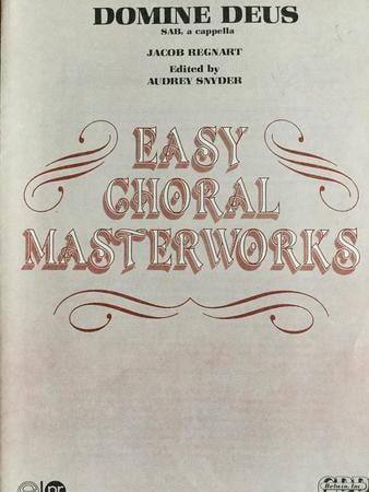 Domine Deus Choral Sheet Music | J.W. Pepper