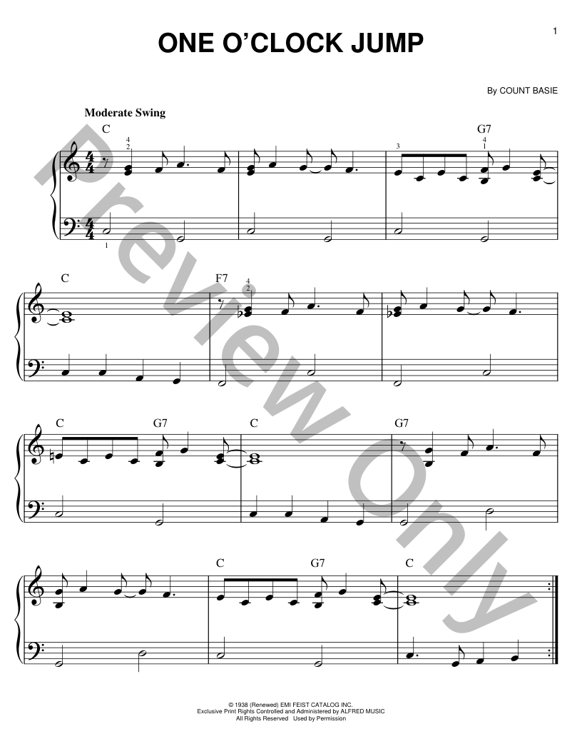 One O'Clock Jump | J.W. Pepper