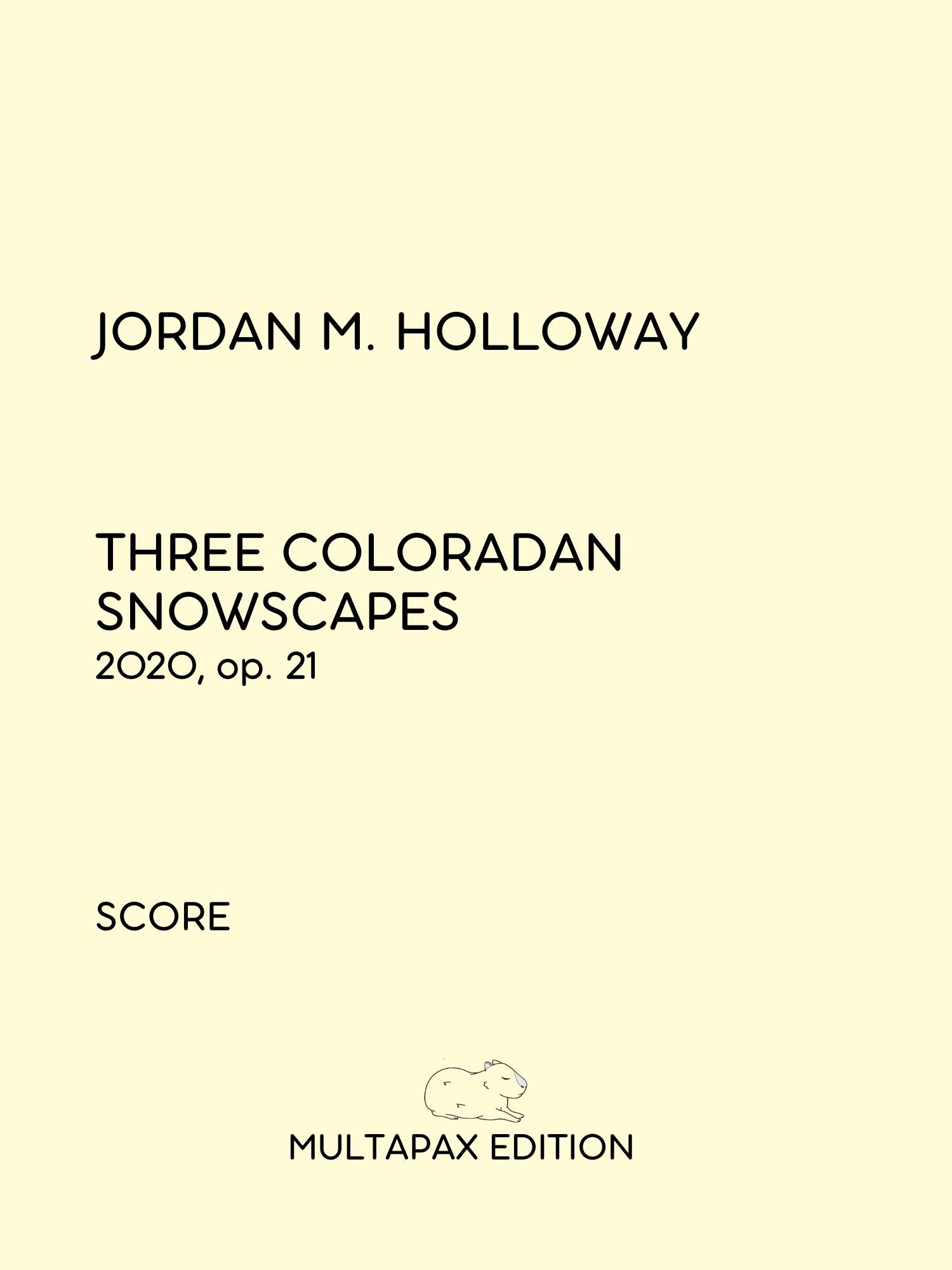 Three Coloradan Snowscapes | J.W. Pepper
