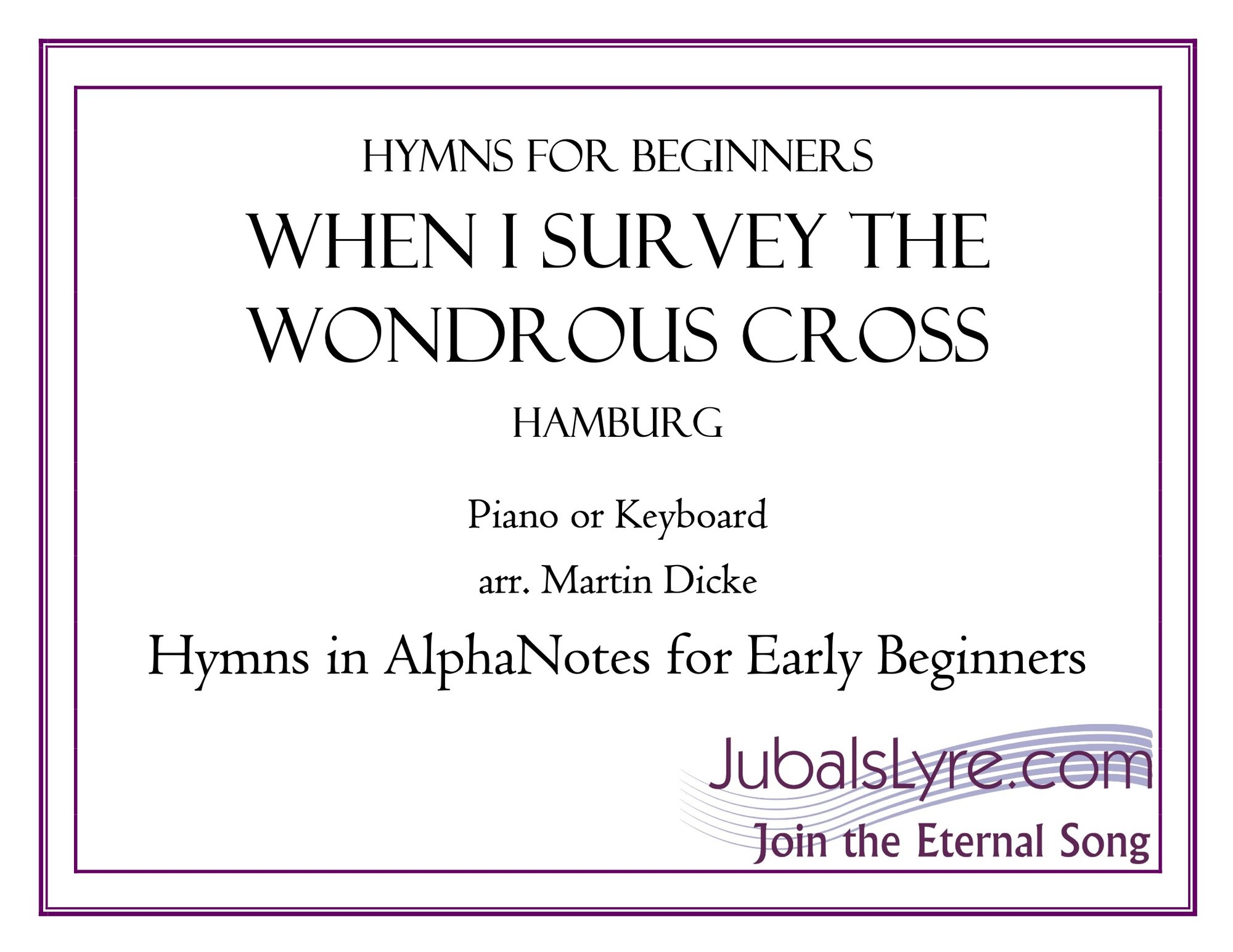 When I Survey the Wondrous Cross | J.W. Pepper