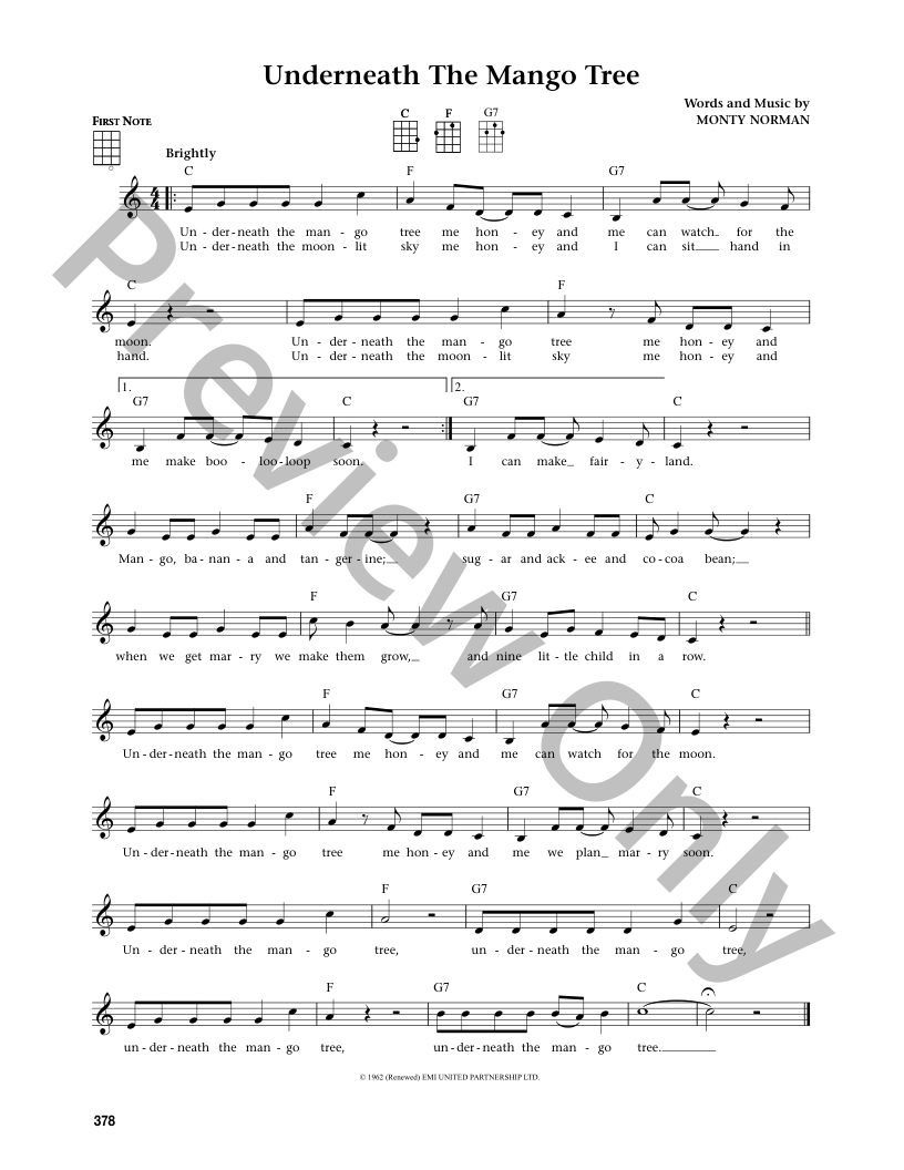 Underneath The Mango Tree | J.W. Pepper