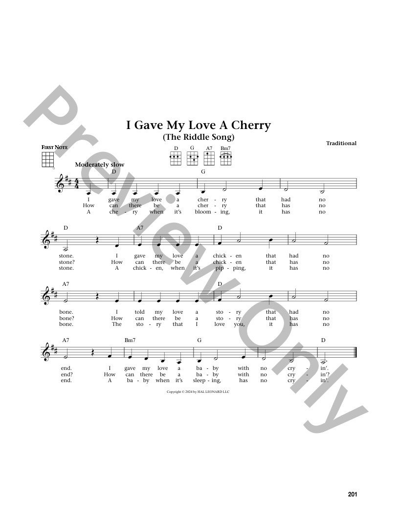 I Gave My Love A Cherry (The Riddle Song) | J.W. Pepper