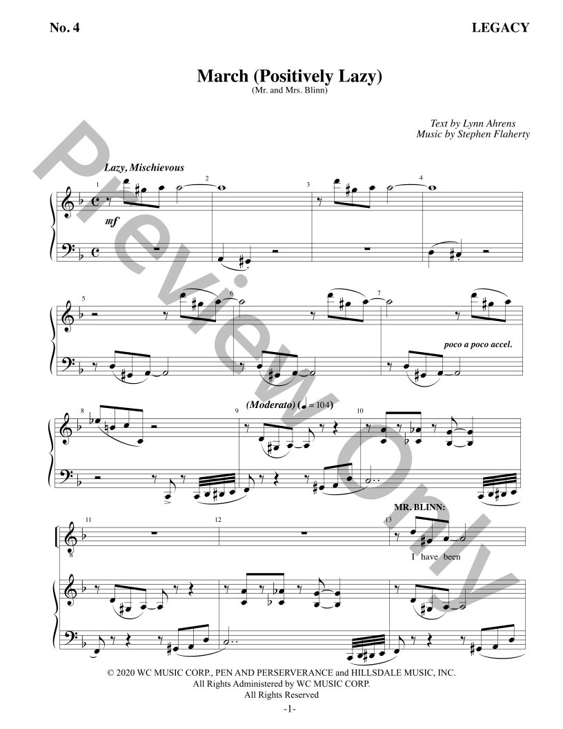 March (Positively Lazy) | J.W. Pepper