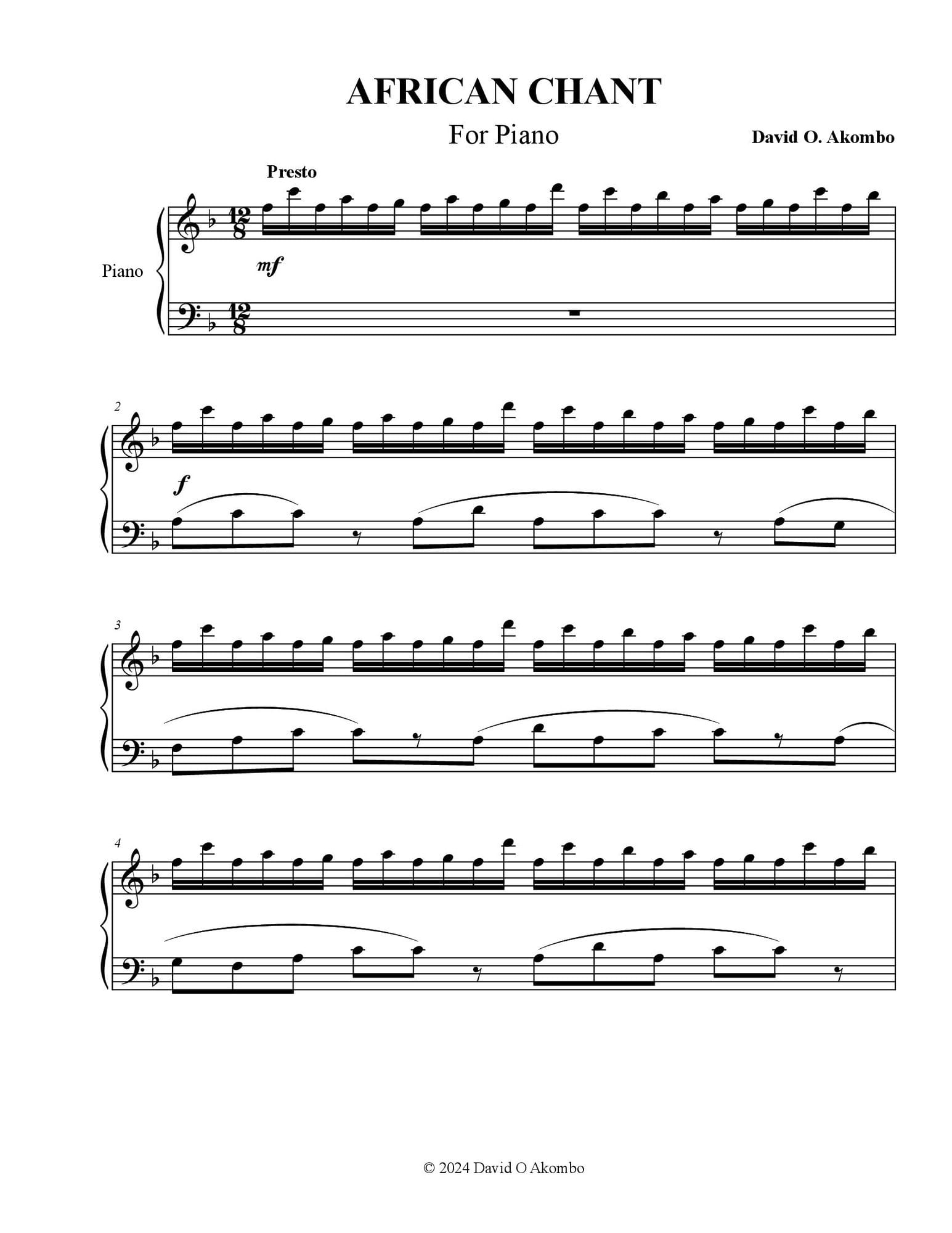 AFRICAN CHANT | J.W. Pepper