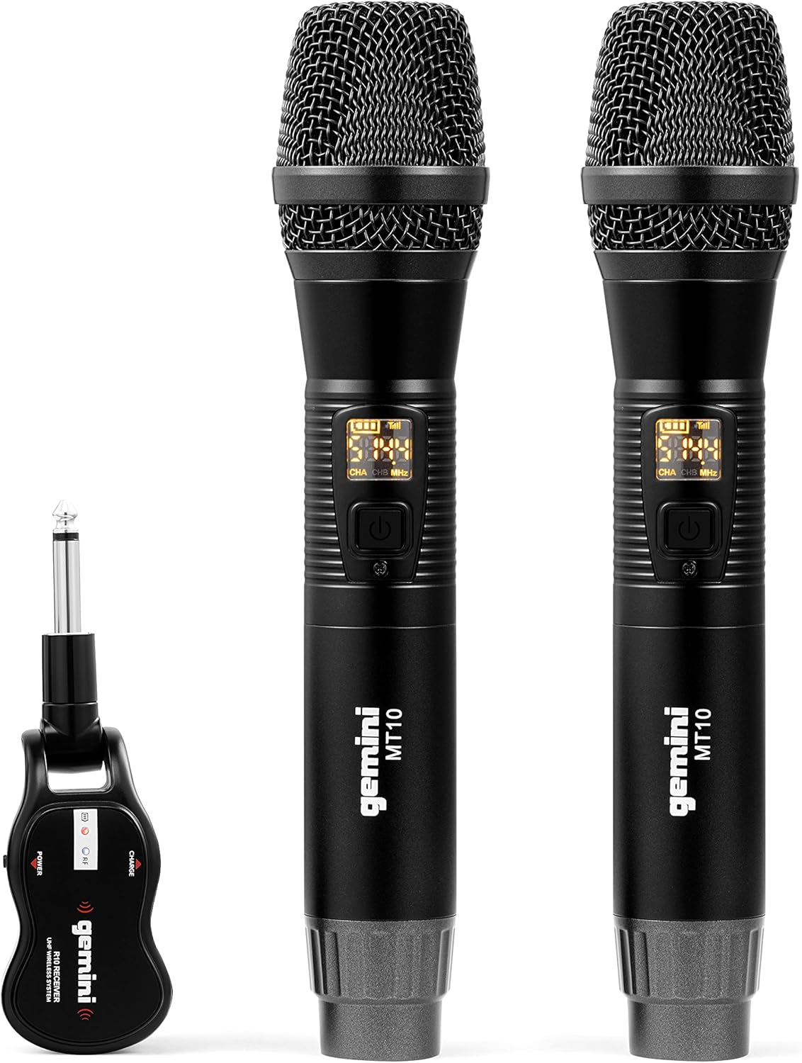 UHF Wireless Microphone System with 2 Handheld Mics and Receiver | J.W ...