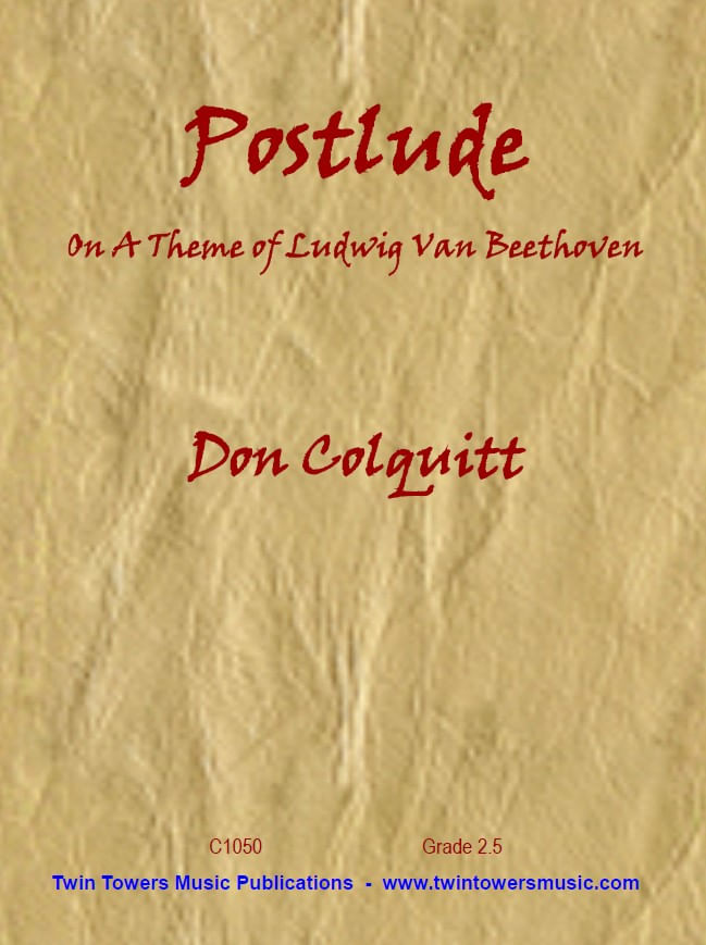 Postlude: On a Theme of Ludwig van Beethoven Concert Band Sheet Music ...