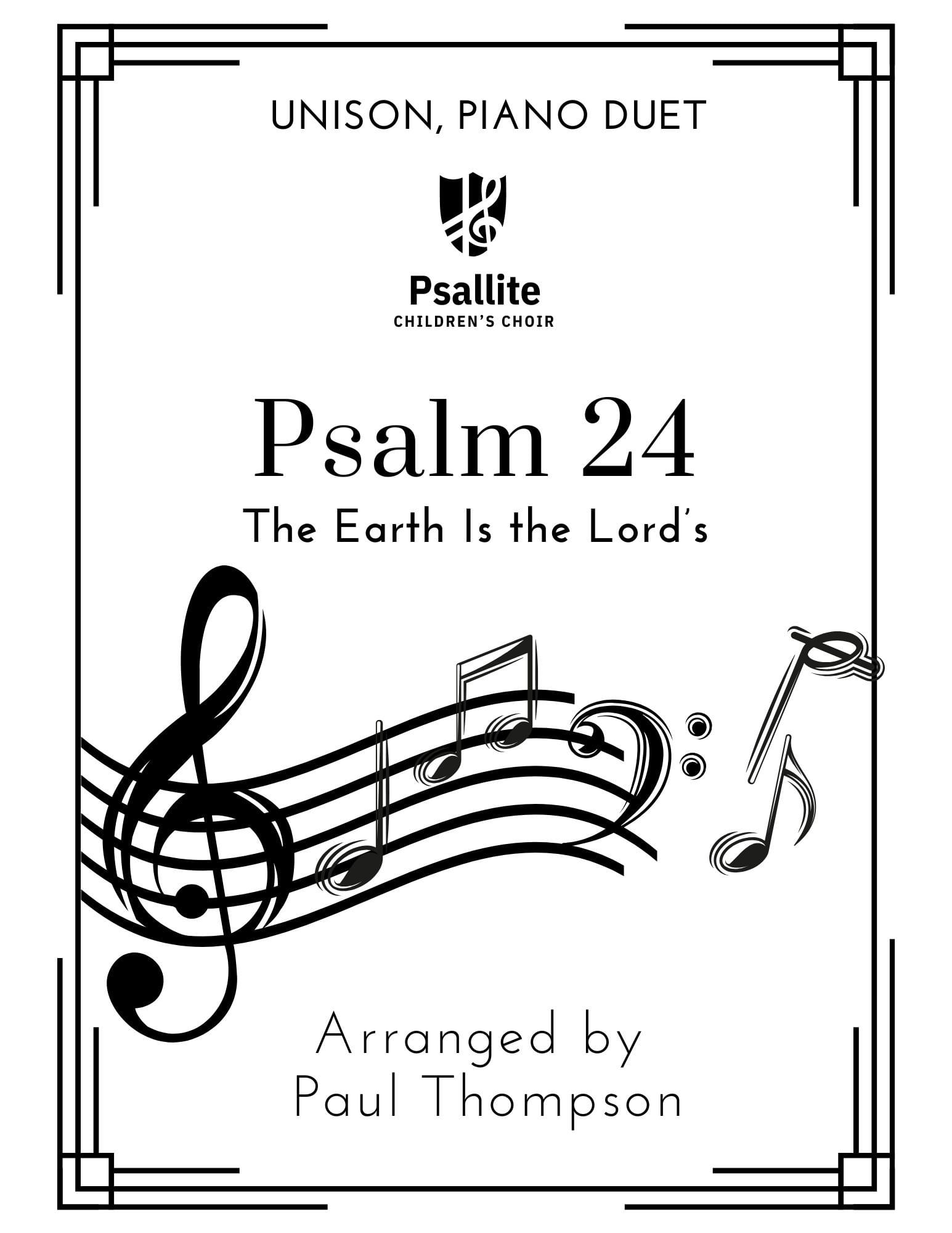 Psalm 24 Choral Sheet Music | J.W. Pepper