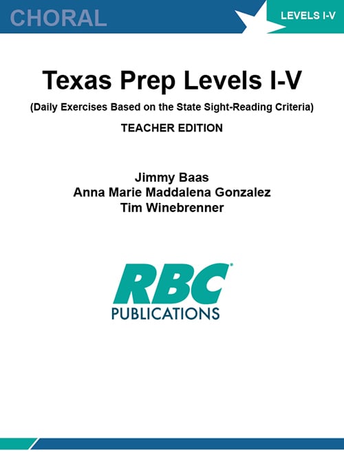 Texas Prep Levels I-V (Teacher Edition) | J.W. Pepper