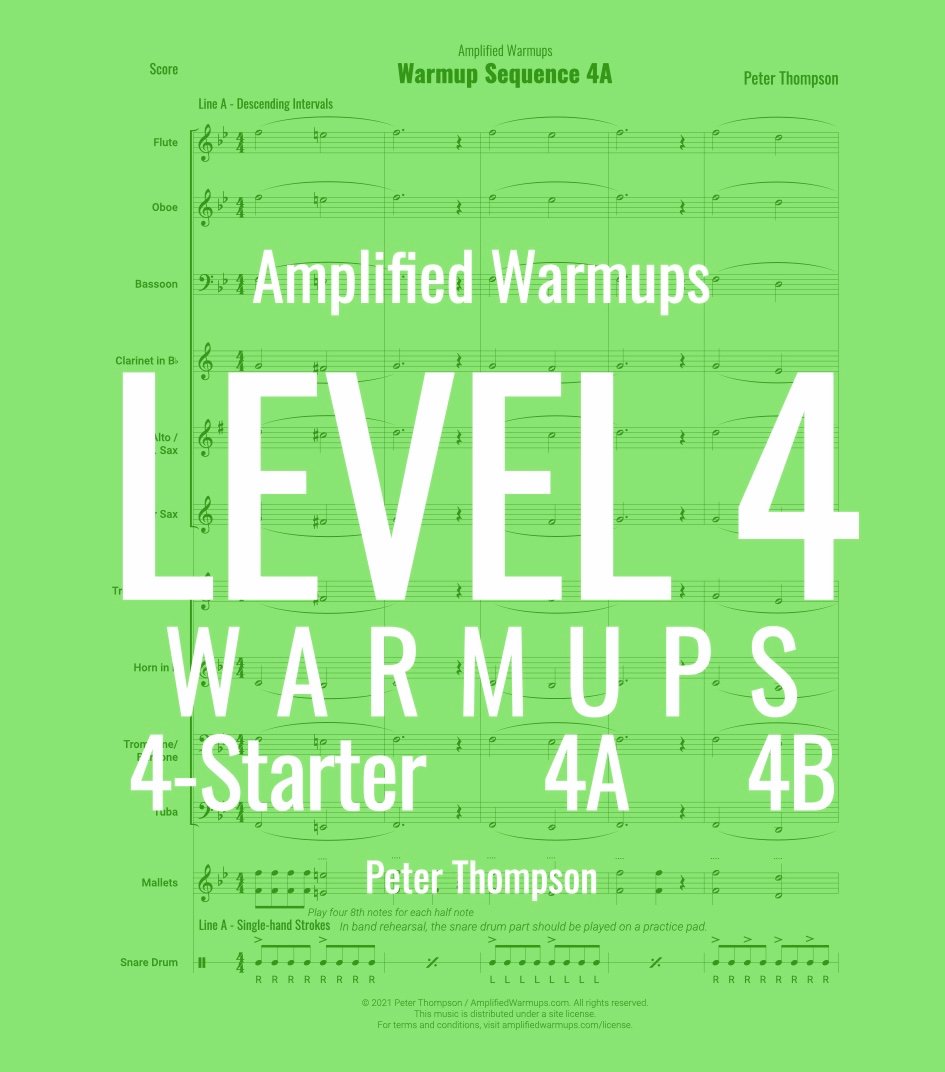 Amplified Warmups for Band, Level 4 | J.W. Pepper
