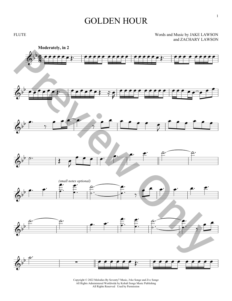 Golden Hour Sheet Music | J.W. Pepper