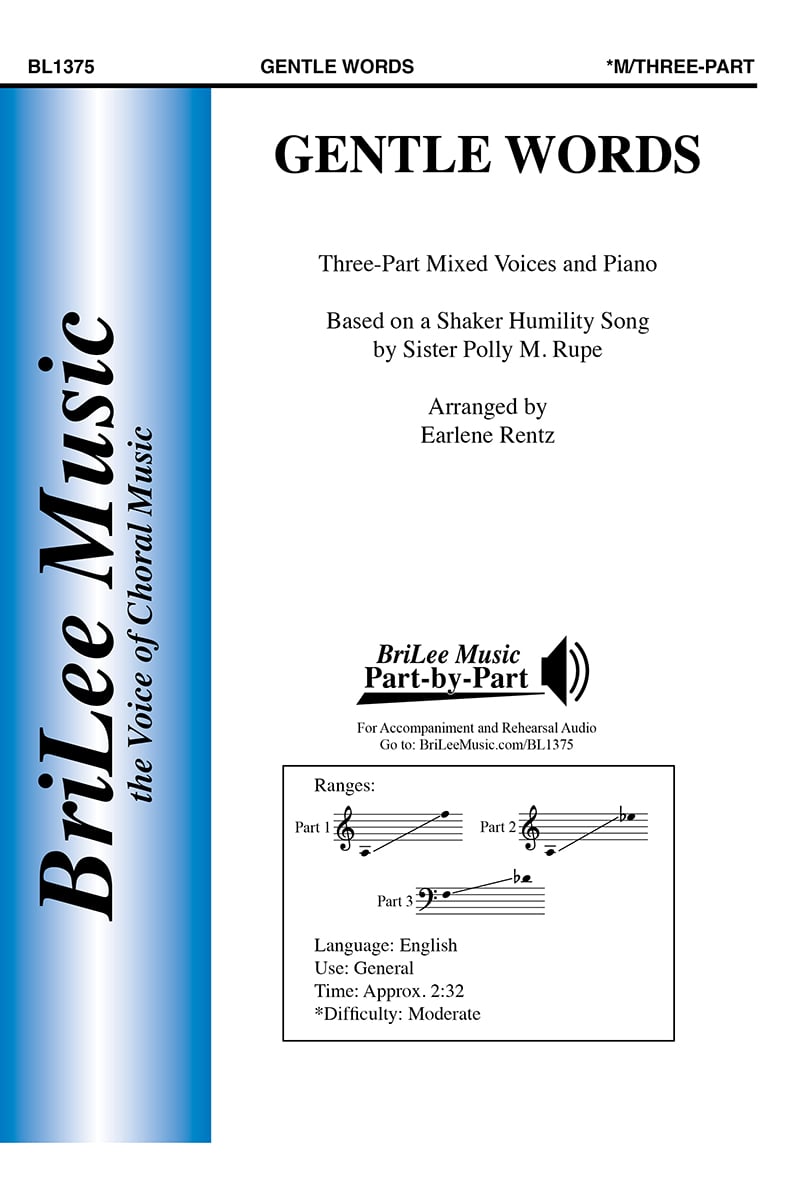 Gentle Words Choral Sheet Music | J.W. Pepper
