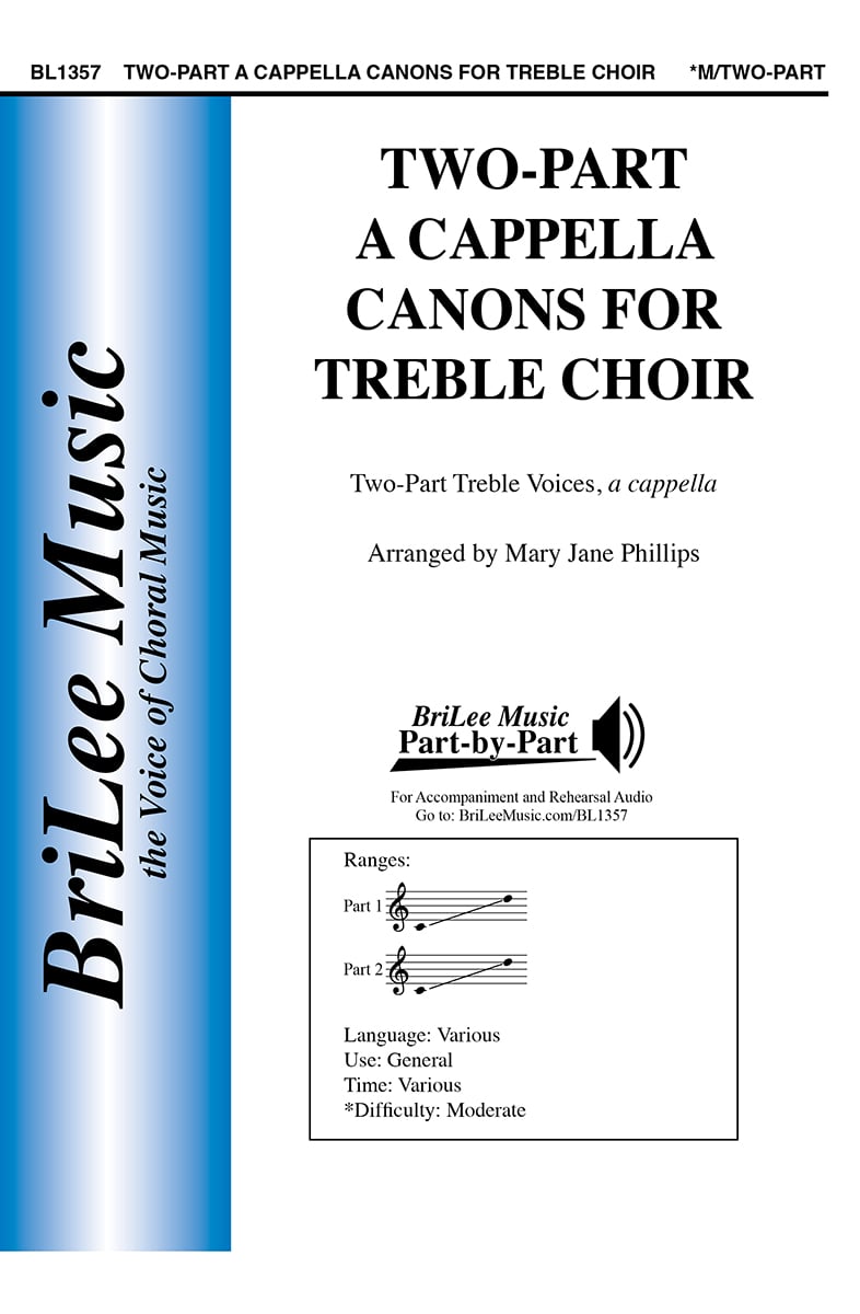 Two-Part A Cappella Canons for Treble Choir Choral Sheet Music | J.W ...