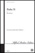 Psalm 51 Choral Sheet Music | J.W. Pepper
