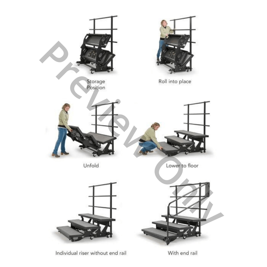 Signature Choral Riser - 3-Step Model | J.W. Pepper