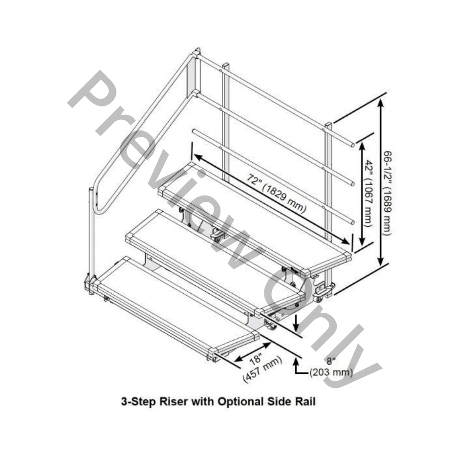 Signature Choral Riser - 3-Step Model | J.W. Pepper