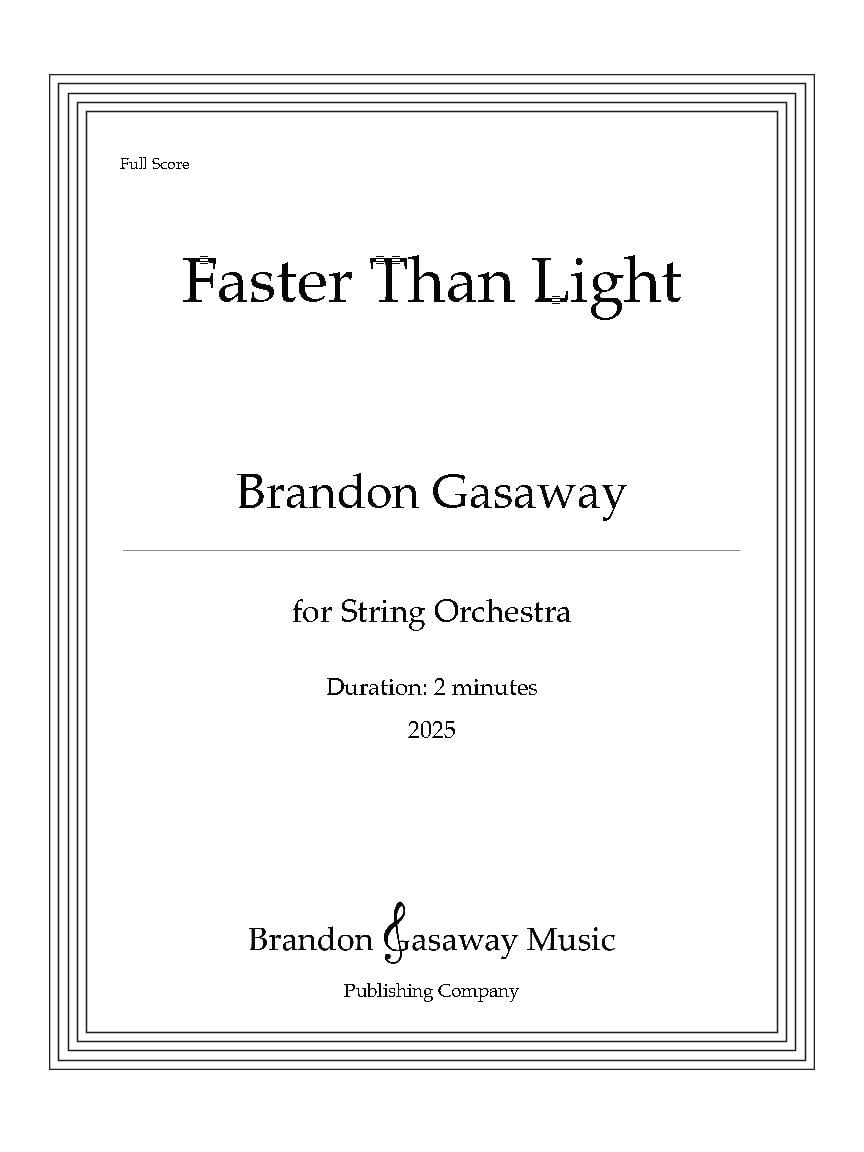 Faster Than Light Orchestra Sheet Music | J.W. Pepper