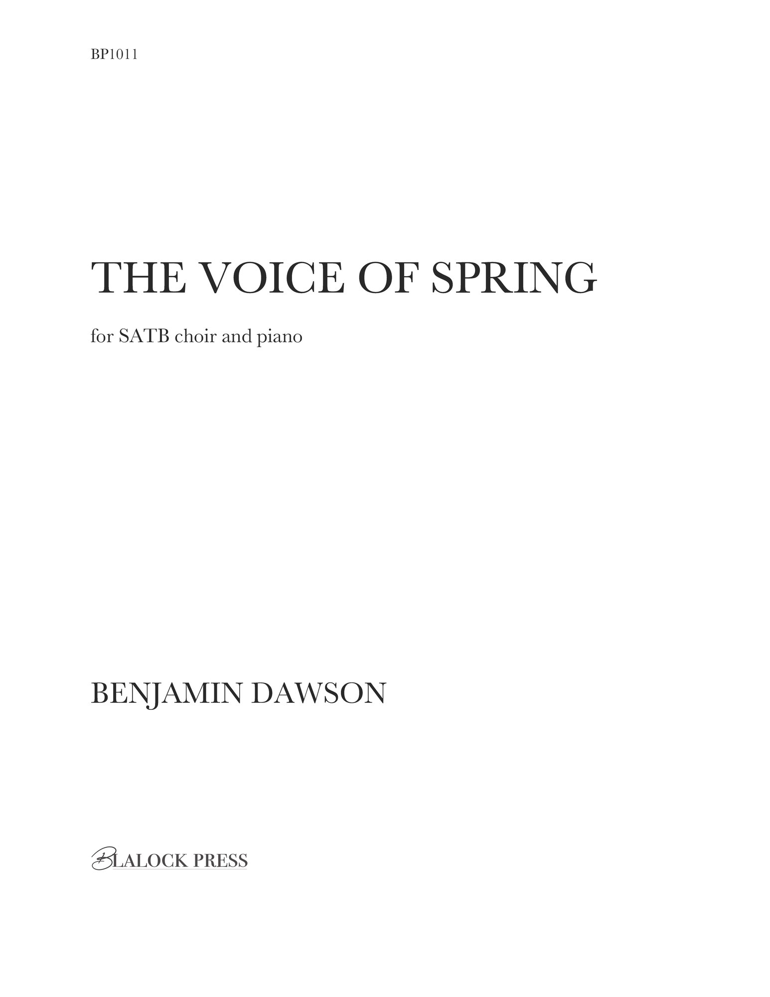 The Voice of Spring | J.W. Pepper
