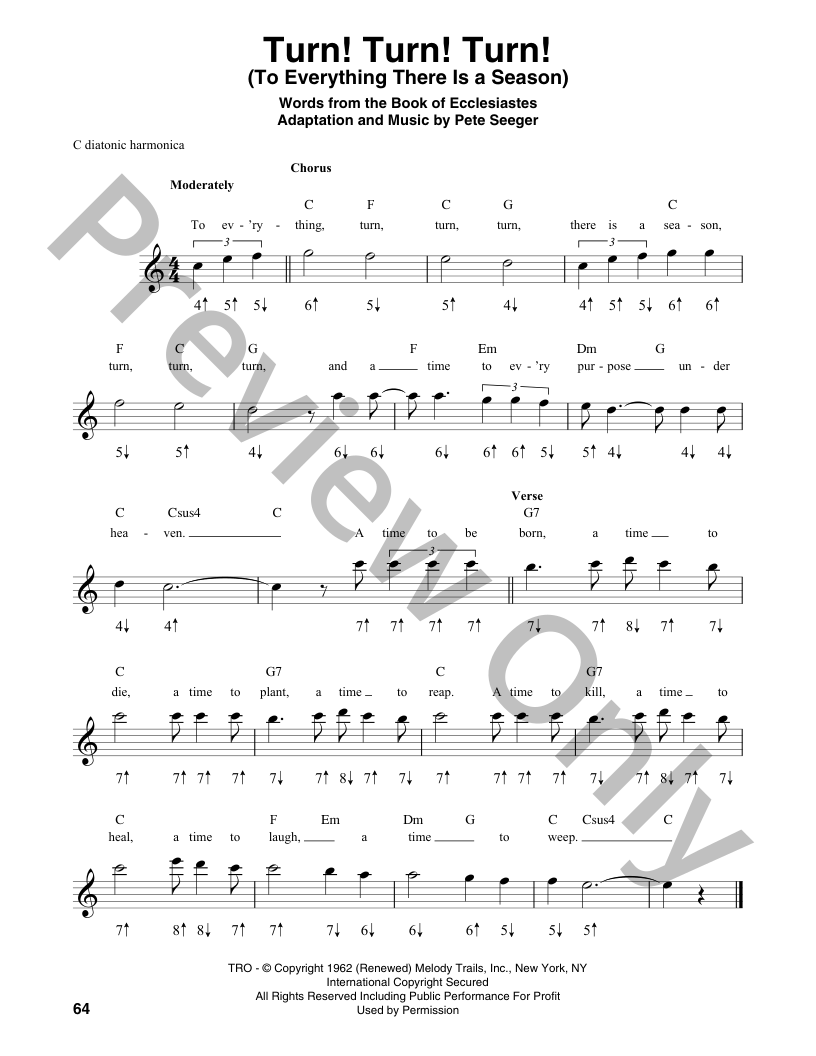 Turn! Turn! Turn! (To Everything There Is A Season) | J.W. Pepper