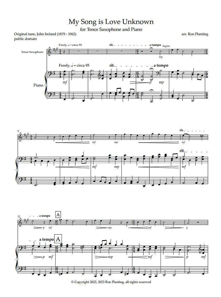 My Song is Love Unknown | J.W. Pepper