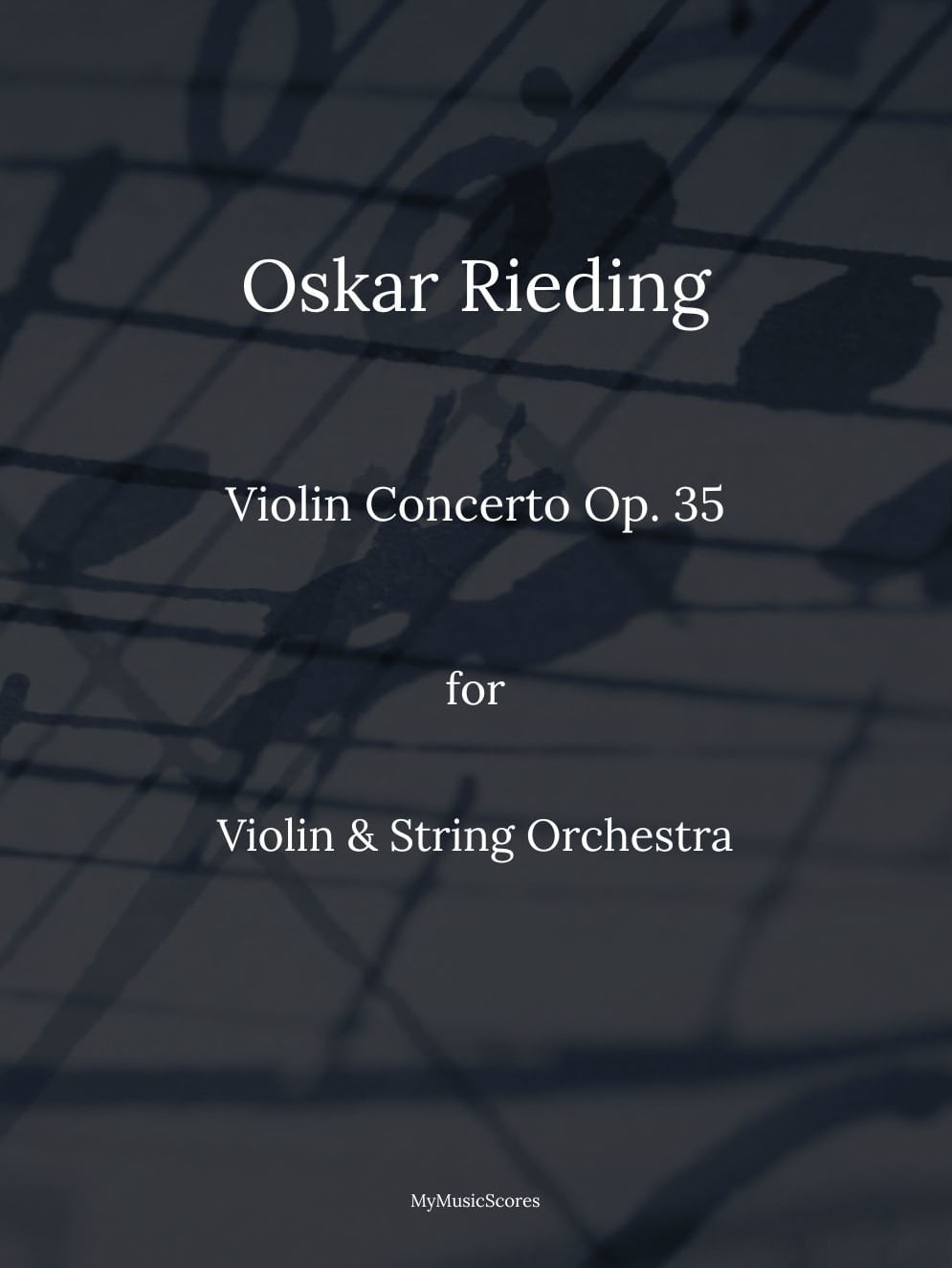 Rieding Violin Concerto Op. 35 for Violin and String Orchestra ...