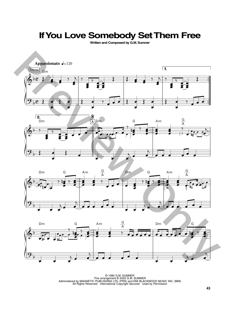 If You Love Somebody Set Them Free | J.W. Pepper