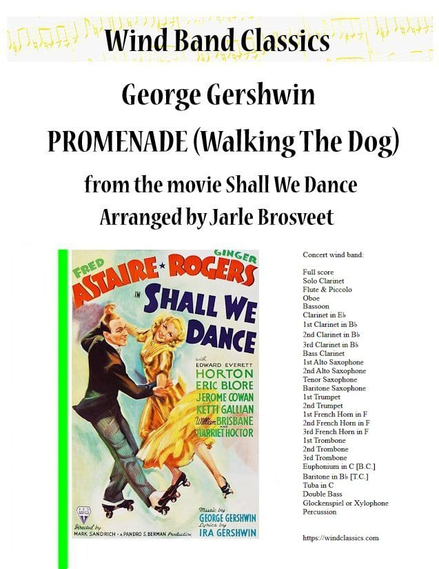 Promenade (Walking The Dog) Concert Band Sheet Music | J.W. Pepper