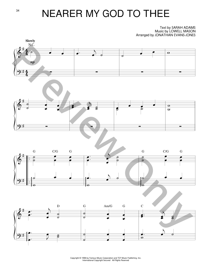 Nearer My God To Thee | J.W. Pepper