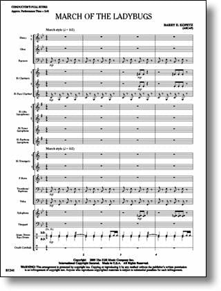 March of the Ladybugs Concert Band Sheet Music | J.W. Pepper