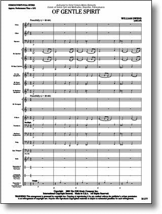 Of Gentle Spirit Concert Band Sheet Music | J.W. Pepper