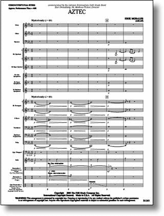 Aztec Concert Band Sheet Music | J.W. Pepper