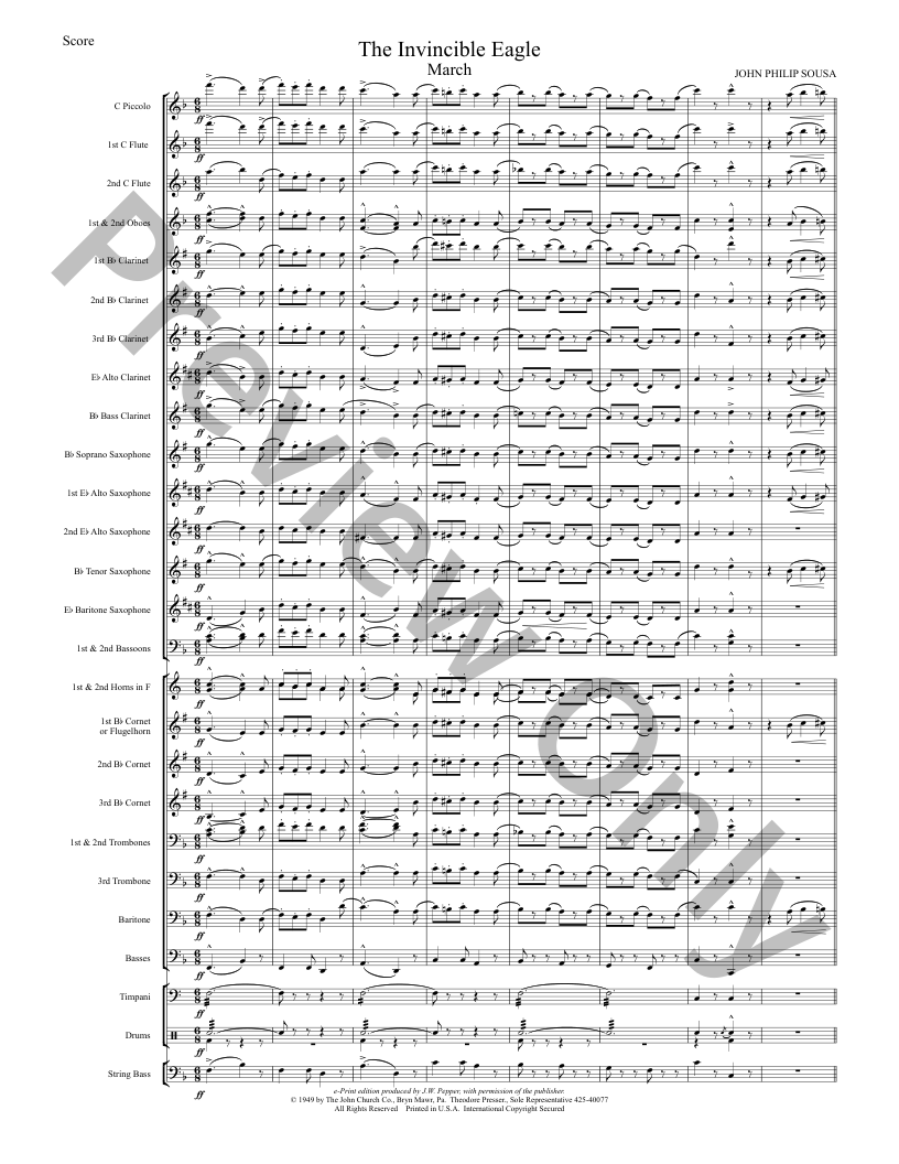 Invincible Eagle | J.W. Pepper