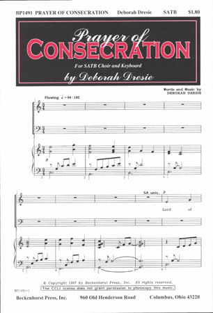 Prayer of Consecration Choral Sheet Music | J.W. Pepper