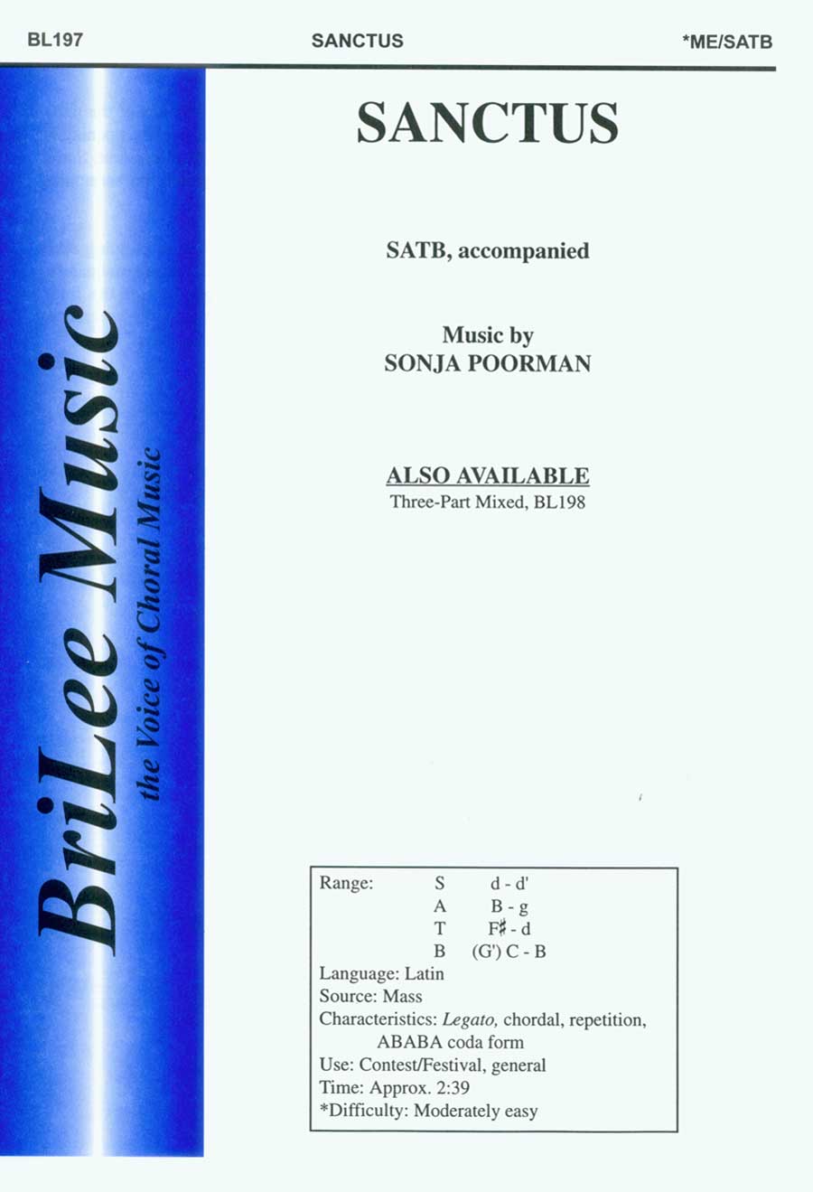 Sanctus Choral Sheet Music | J.W. Pepper