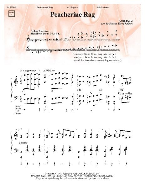 Peacherine Rag | J.W. Pepper